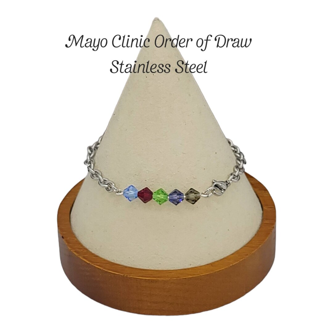 Stainless Steel Mayo Clinic Phlebotomy Order of Draw Bracelet - Etsy
