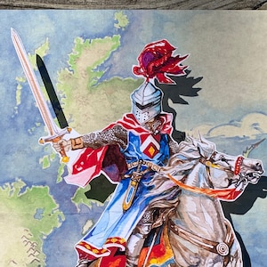Knight on Horseback "my Hero" 3D Popup Card - Etsy