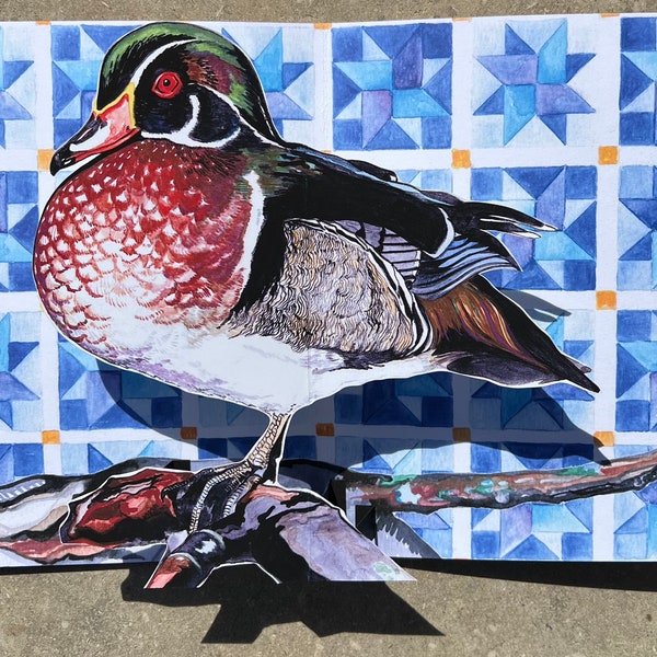 Pop up Duck Card - Etsy