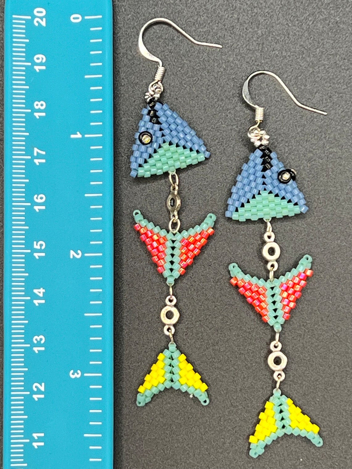 Earrings Dangle Fish "catch of the Day" - Etsy