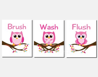 Owl bathroom | Etsy
