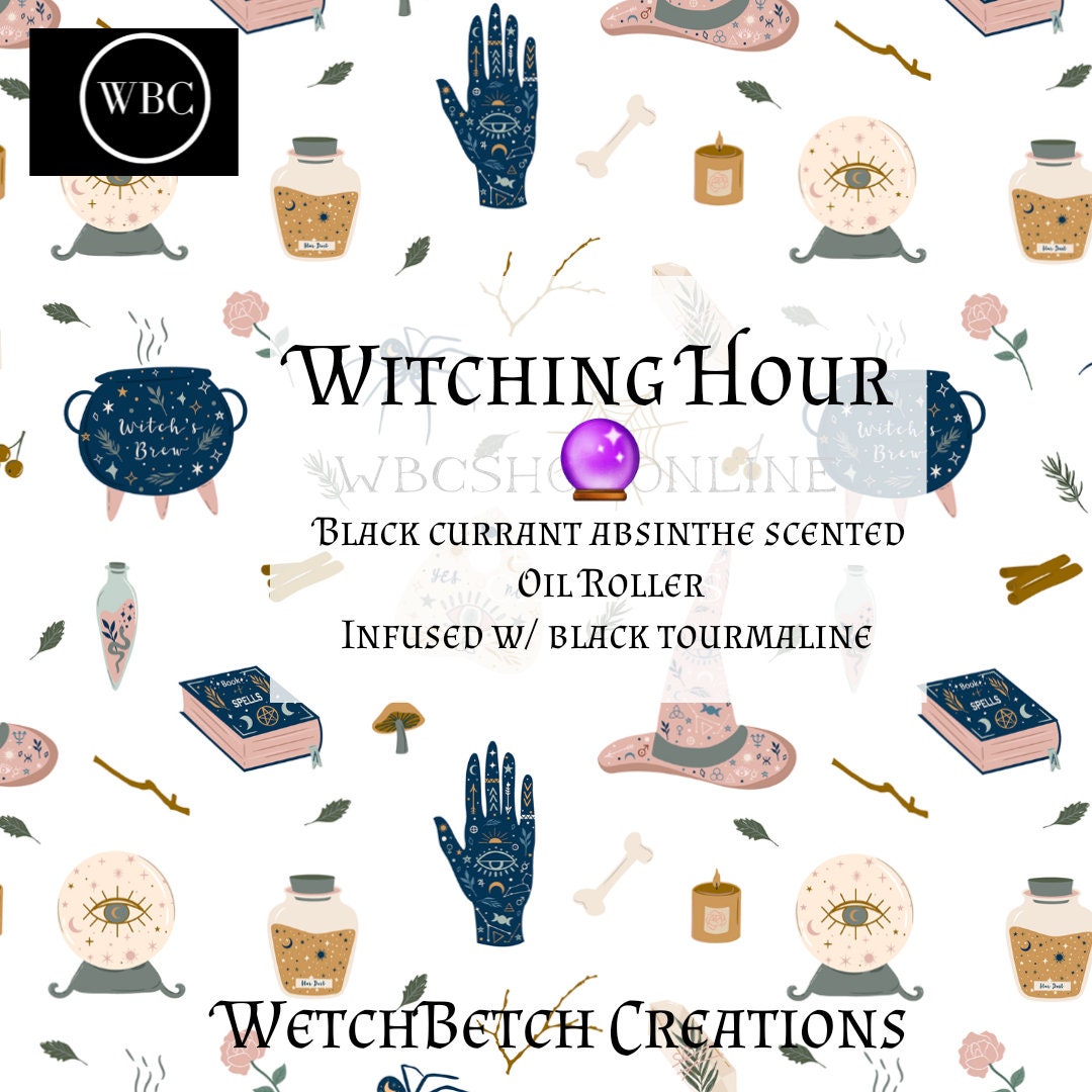 Witching Hour, Black Currant Absinthe Fragrance Oil Roller With Black ...