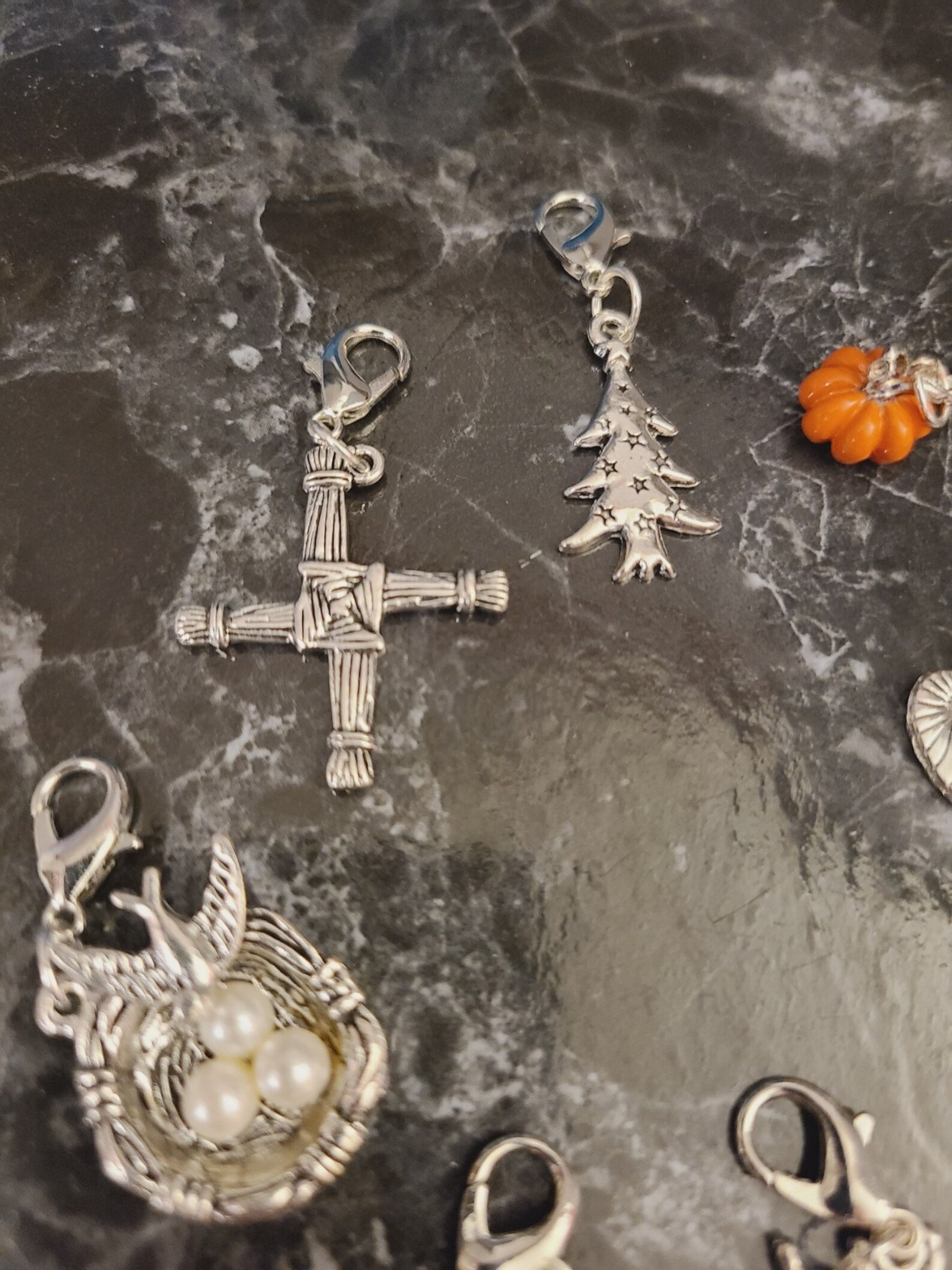 Wheel of the Year, All 8 Sabbat Charms, Yule, Imbolc, Ostara, Beltane ...