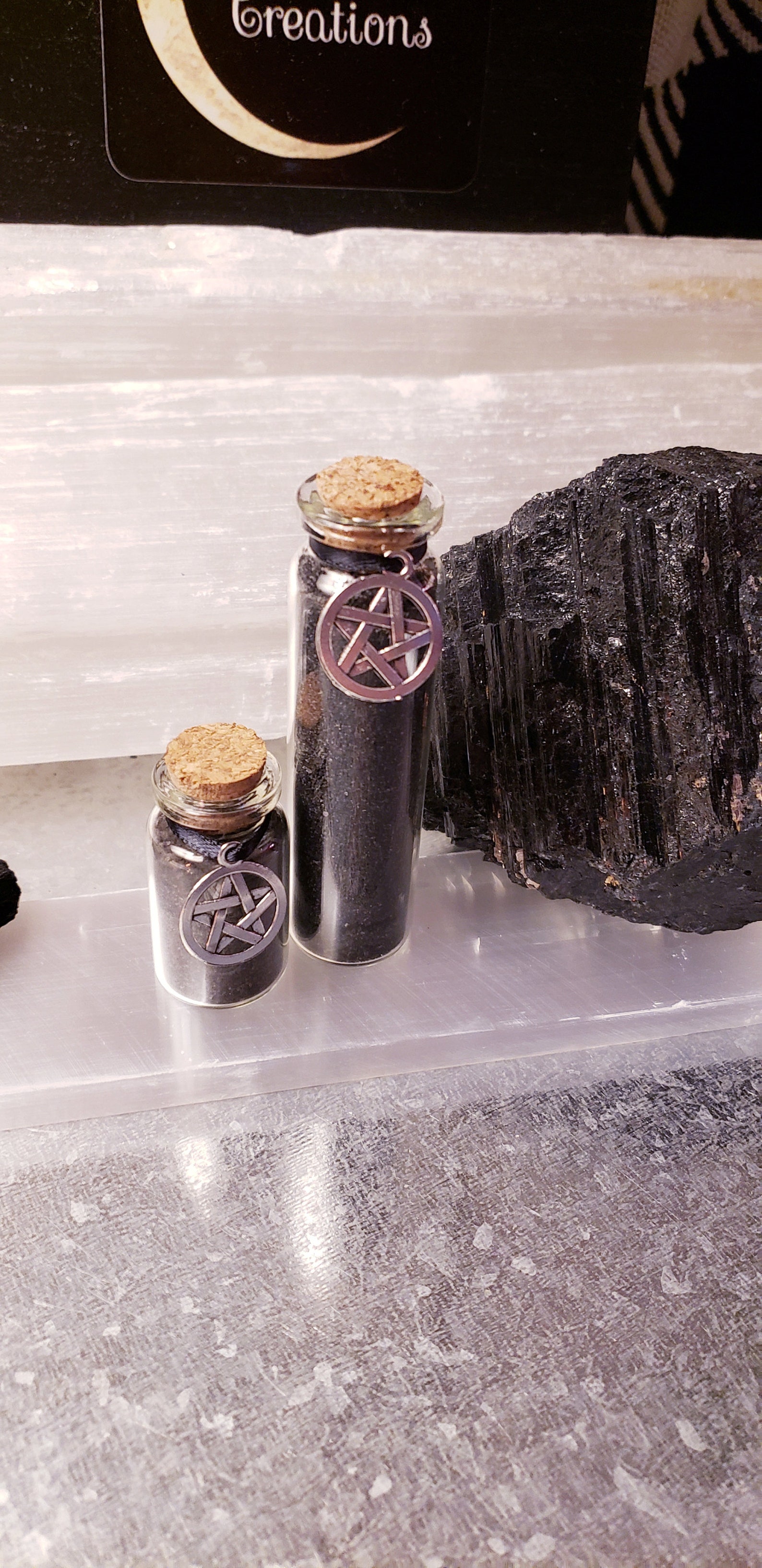 Black Salt Ritual Witches Spell Bottle for Energy Protection - Etsy