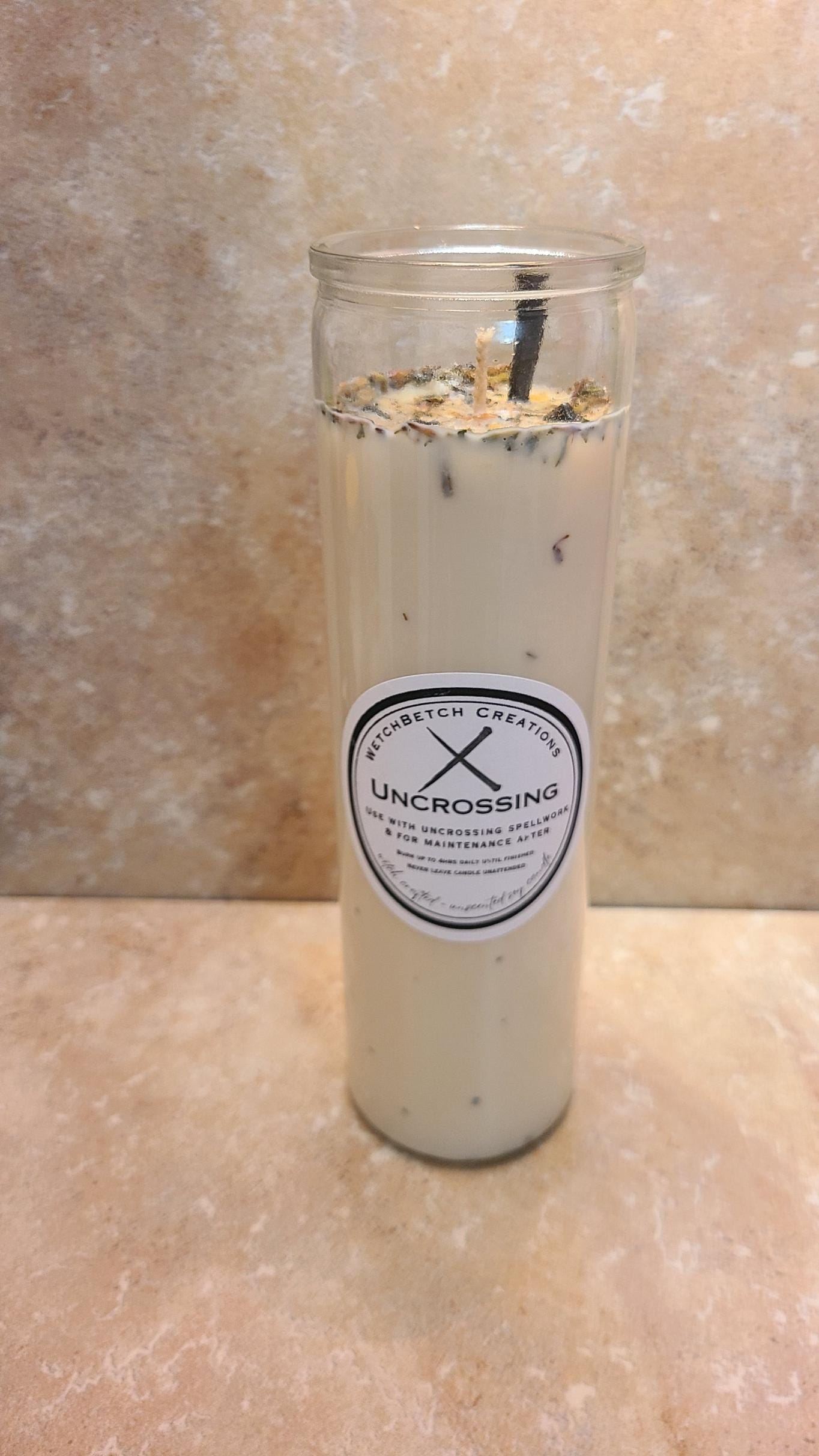 Uncrossing, 7 Day Ritual Candle, Scented Soy Intention Candle With Oils ...