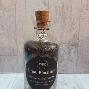1lb Ritual Black Salt Witches Protection Bottle - Etsy