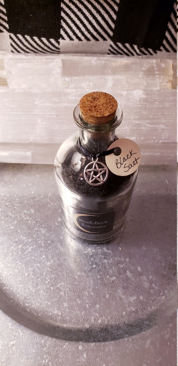 1lb Ritual Black Salt Witches Protection Bottle | Etsy