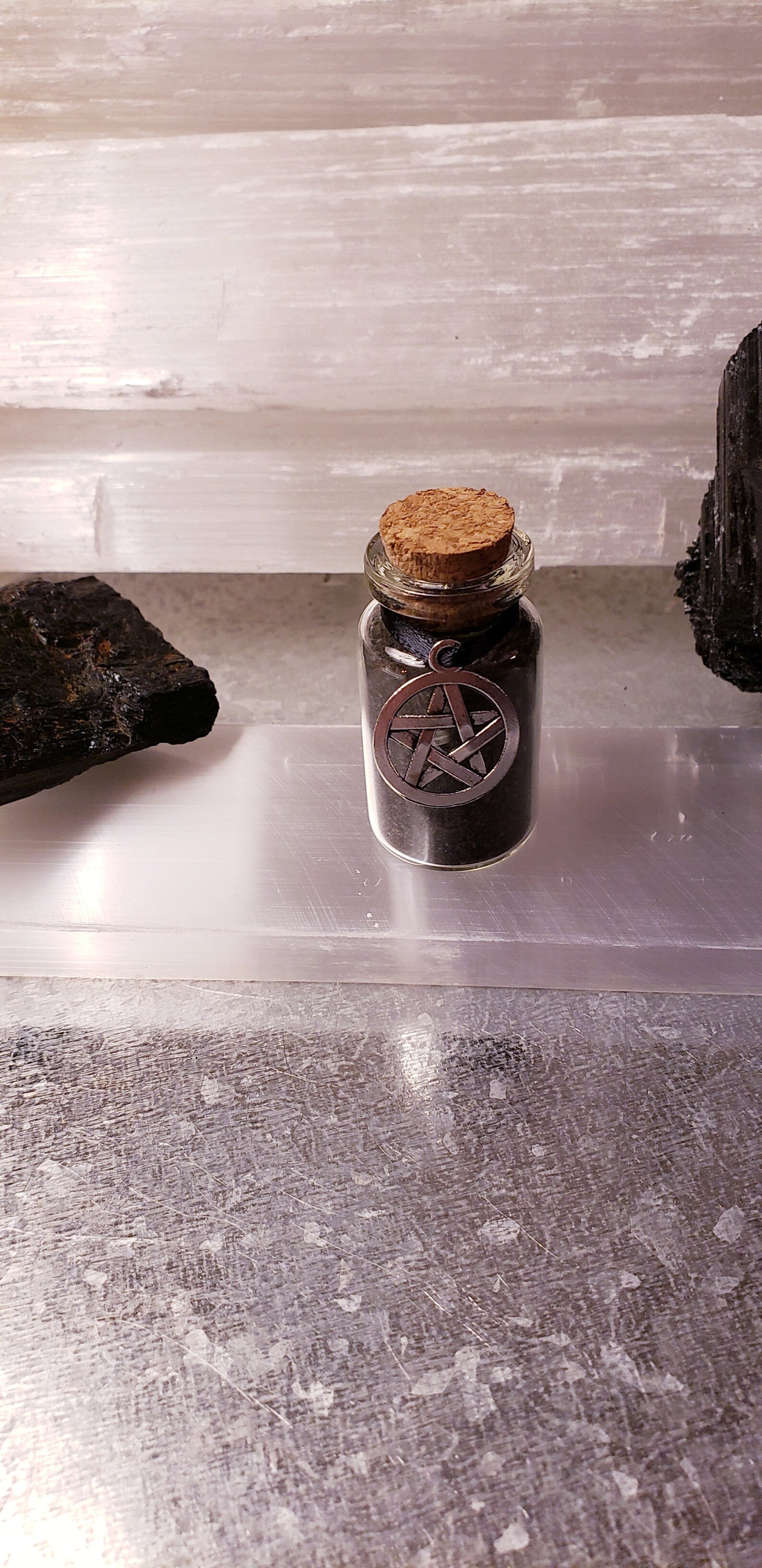 Black Salt Ritual Witches Spell Bottle for Energy Protection - Etsy