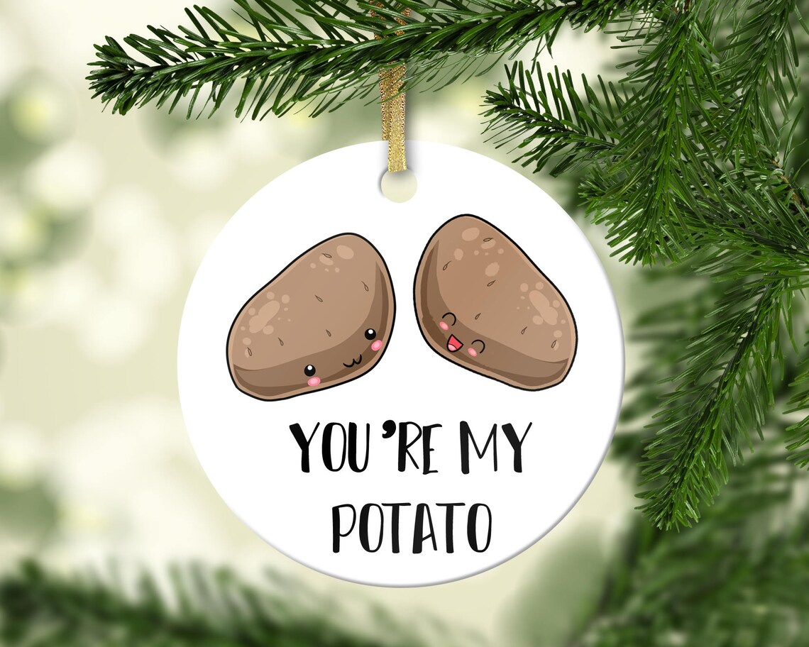 You're My Potato Ceramic Ornament Kawaii Vegetables | Etsy