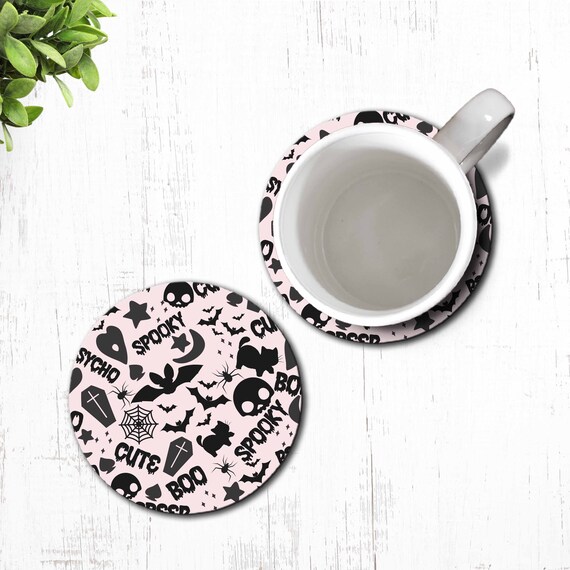 Drinkware Spooky Decor Halloween Gift Cute Ghost Drink Mat Boo To You ...