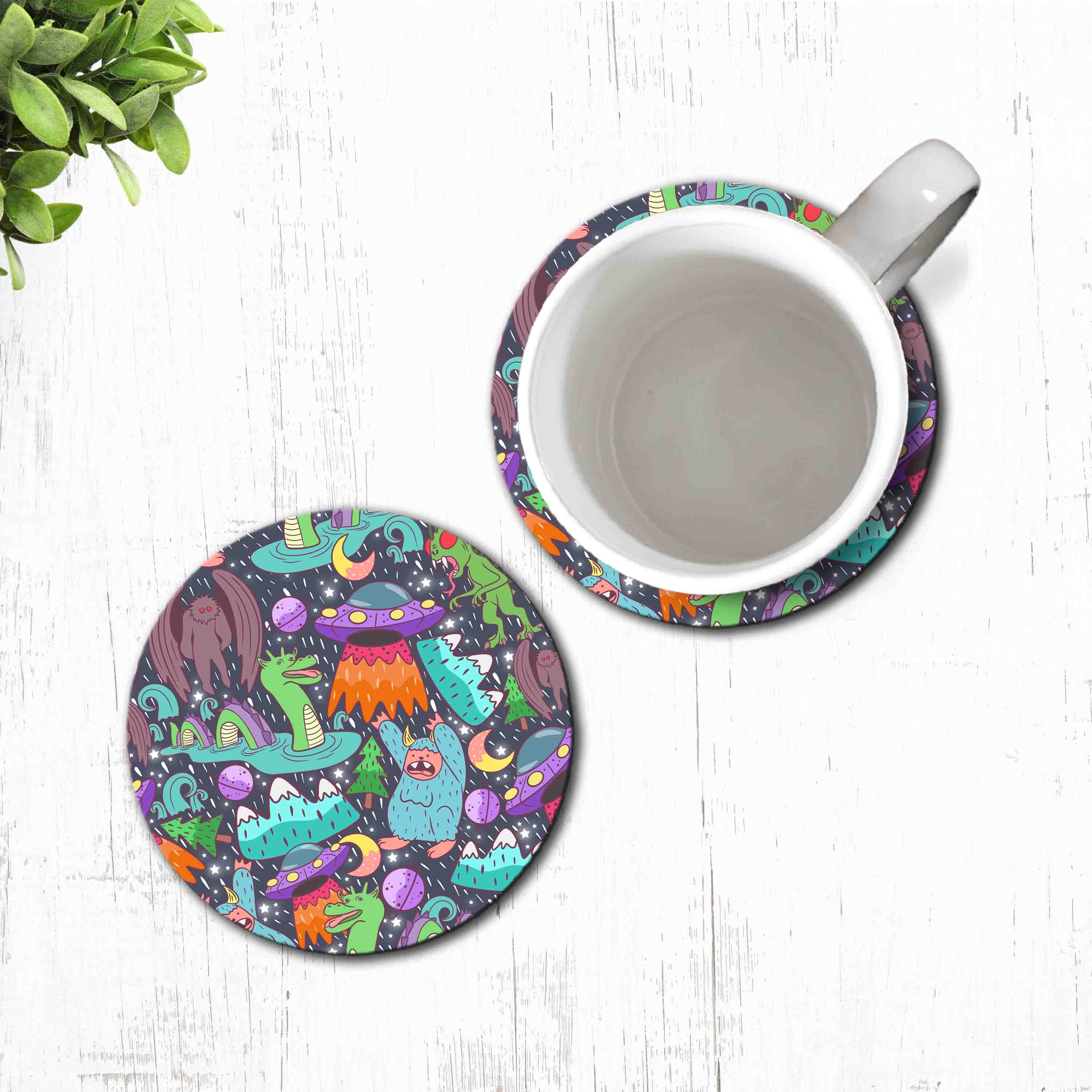 Cryptids Flexible Neoprene Rubber Drink Coaster Loch Ness - Etsy