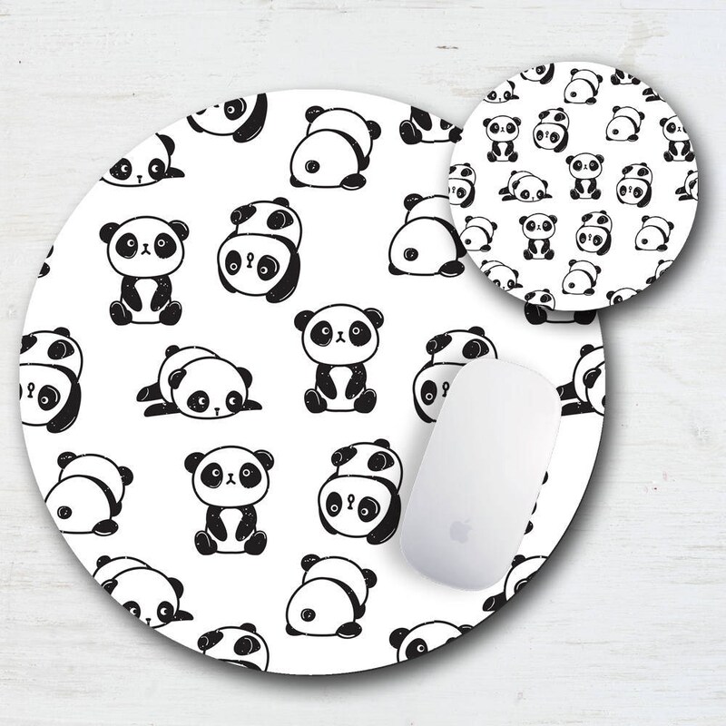 Panda Mouse Pad - Etsy UK