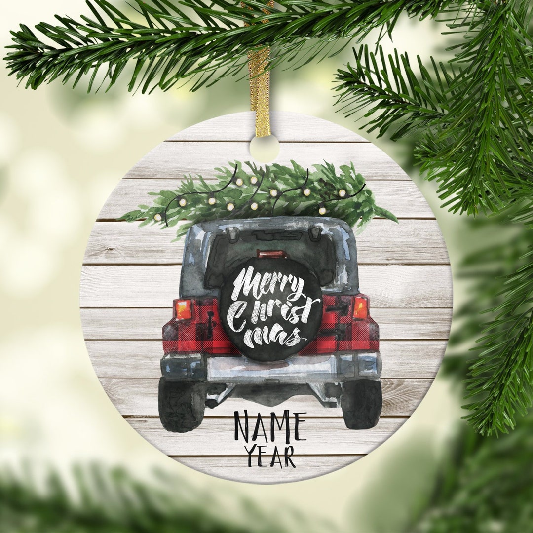 Holiday Vehicle Personalized Ornament SUV Holiday Christmas Ornament ...