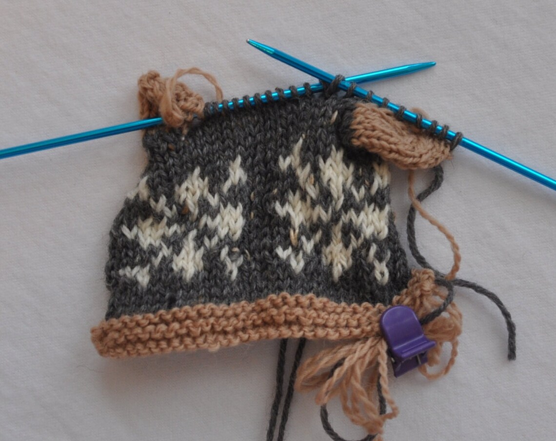 Nordic Snowflake Christmas Stocking Ornament Knitting Pattern - Etsy