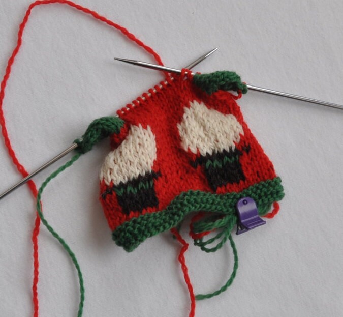 Snowman Pair Christmas Stocking Ornament Knitting Pattern Set | Etsy