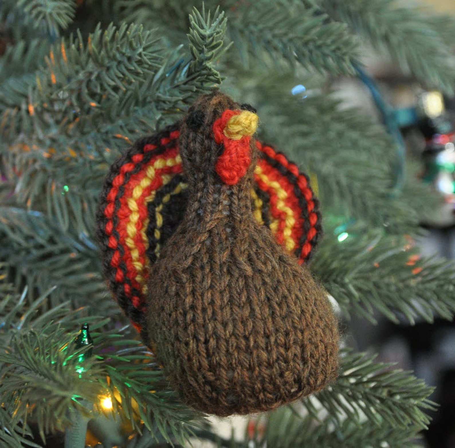 Turkey Knitting Pattern Thanksgiving Place Card Holder Turkey | Etsy