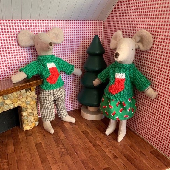 Dolls & Action Figures Toys & Games Tree Sweater for Mom & Dad Maileg ...