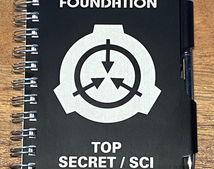 SCP Foundation Password Organizer - Laser Engraved Aluminum in Black or ...