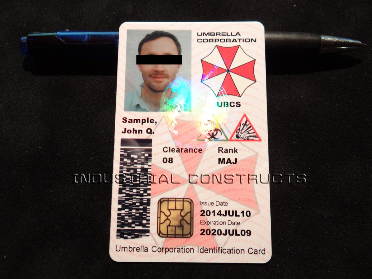 Custom Umbrella Corporation CAC Style ID Card / Badge | Etsy