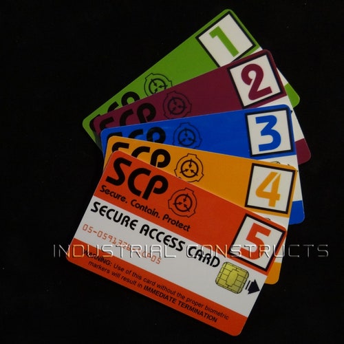 SCP Foundation Secure Access ID Card Updated Design - Etsy