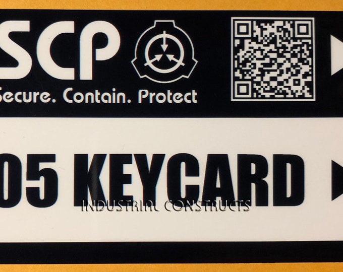 SCP Foundation Secure Access ID Cards - Secret Laboratory 05 Keycard - Etsy