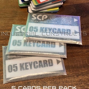 SCP Key Cards – Class D Collection (5-card Pack) - Etsy
