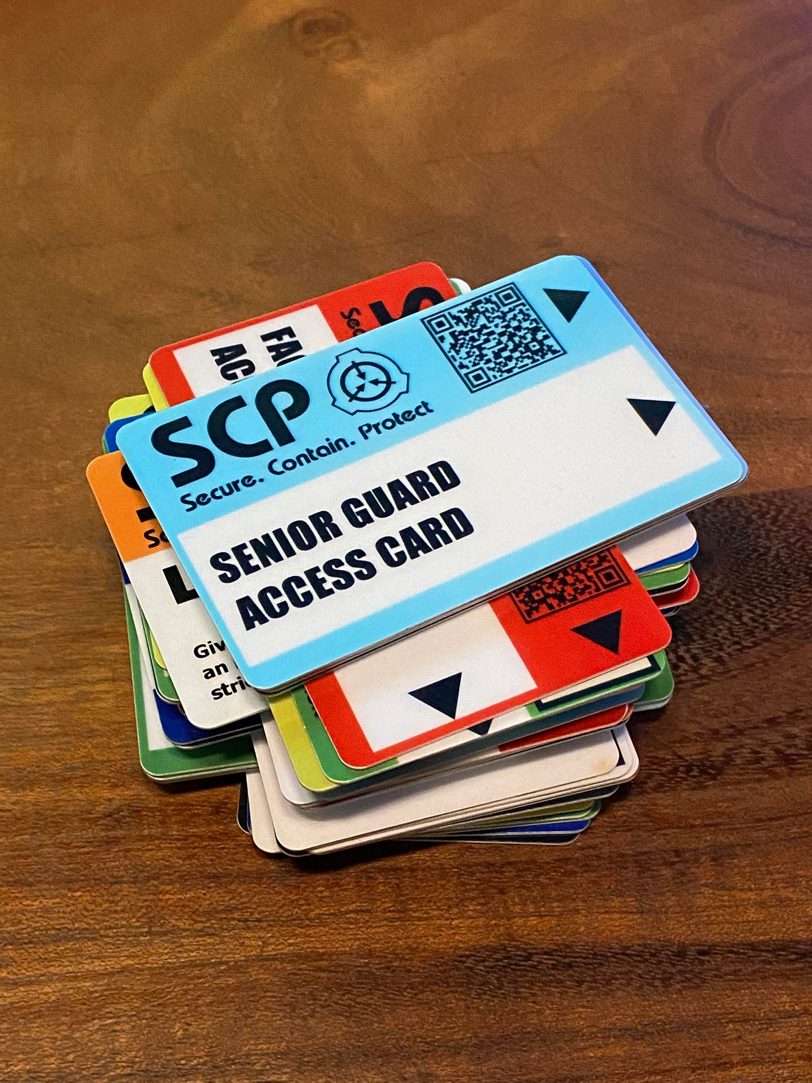 SCP Key Cards Class D Collection 5-card Pack - Etsy