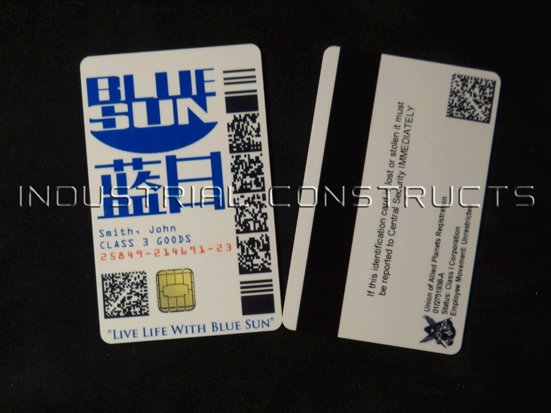 Custom Blue Sun ID Card / Badge - Firefly / Serenity Fan Inspired Prop ...