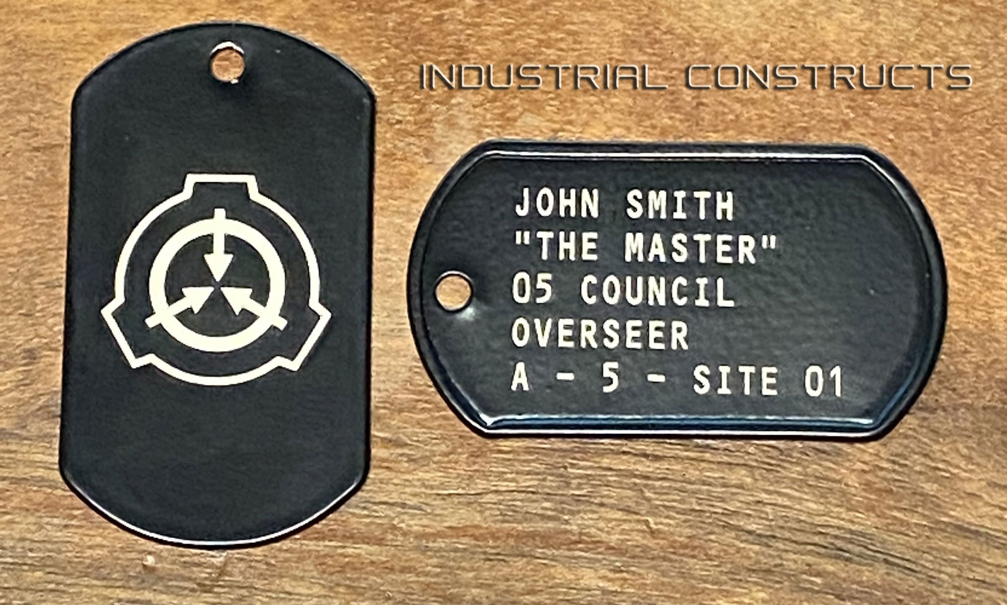 SCP Foundation Black Stainless Steel Laser Engraved Dogtags - Etsy Canada