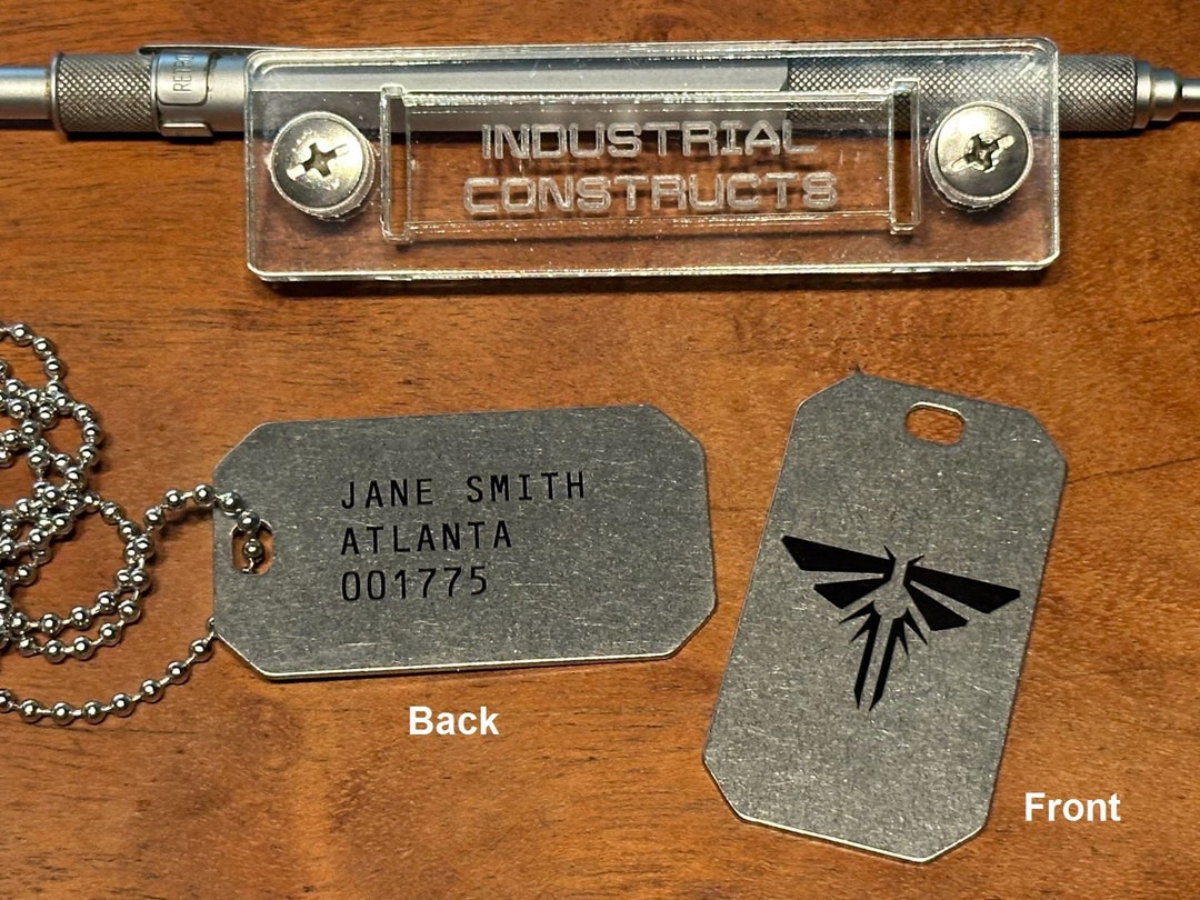 The Last of Us Inspired Stainless Steel Laser Engraved Dogtags - Etsy