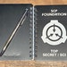 SCP Foundation Password Organizer Laser Engraved Aluminum in Black or ...