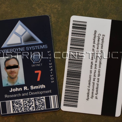 Custom Cyberdyne Systems ID Card / Badge Terminator Series - Etsy