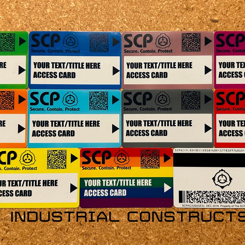 Scp Keycard - Etsy