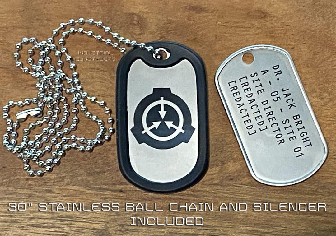 SCP Foundation Stainless Steel Laser Engraved Dogtags - Etsy