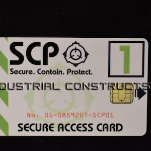 SCP Foundation Secure Access ID Card - Updated Design - Etsy