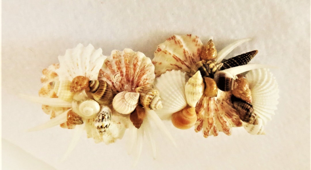 Mermaid Hair Accessory_unique Sea Shell Hair Barrette_ooak_beach ...