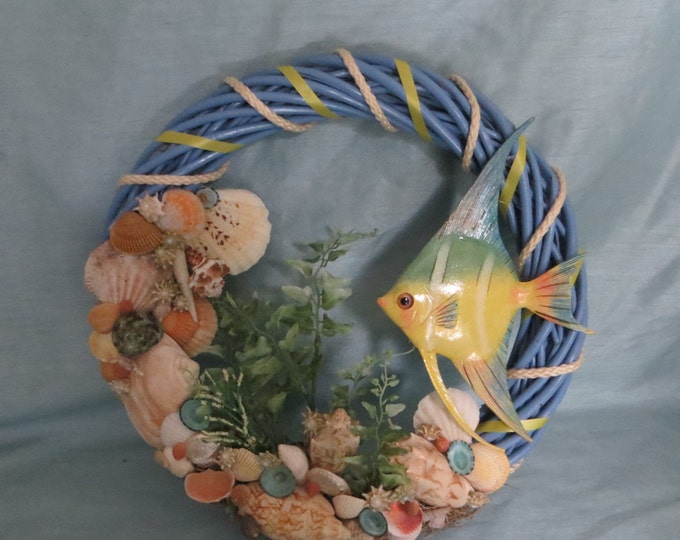 Tropical Fish Beach Wreath_beach Home Decor_beach Wall Decor - Etsy