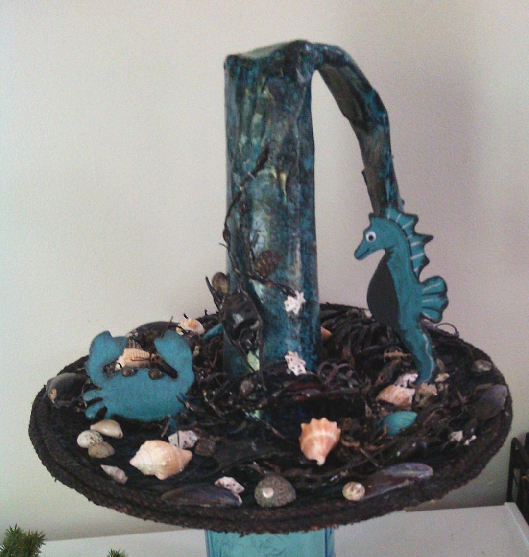 Witch Hat Table Top Decor_beach Home Decor_teal Black Witch Hat With ...