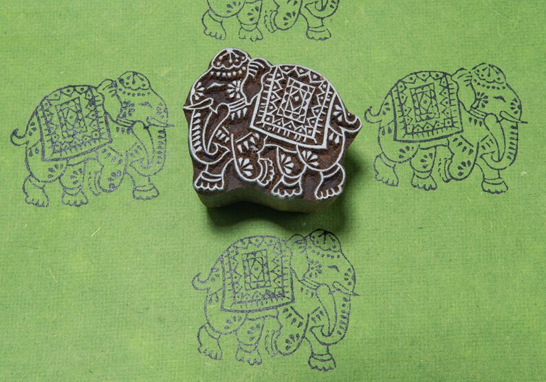 Marching Elephant 182 Wood Block Stamp - Etsy