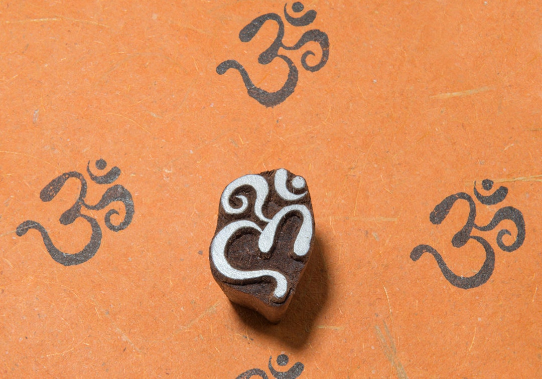 Om 101 Wood Block Stamp - Etsy