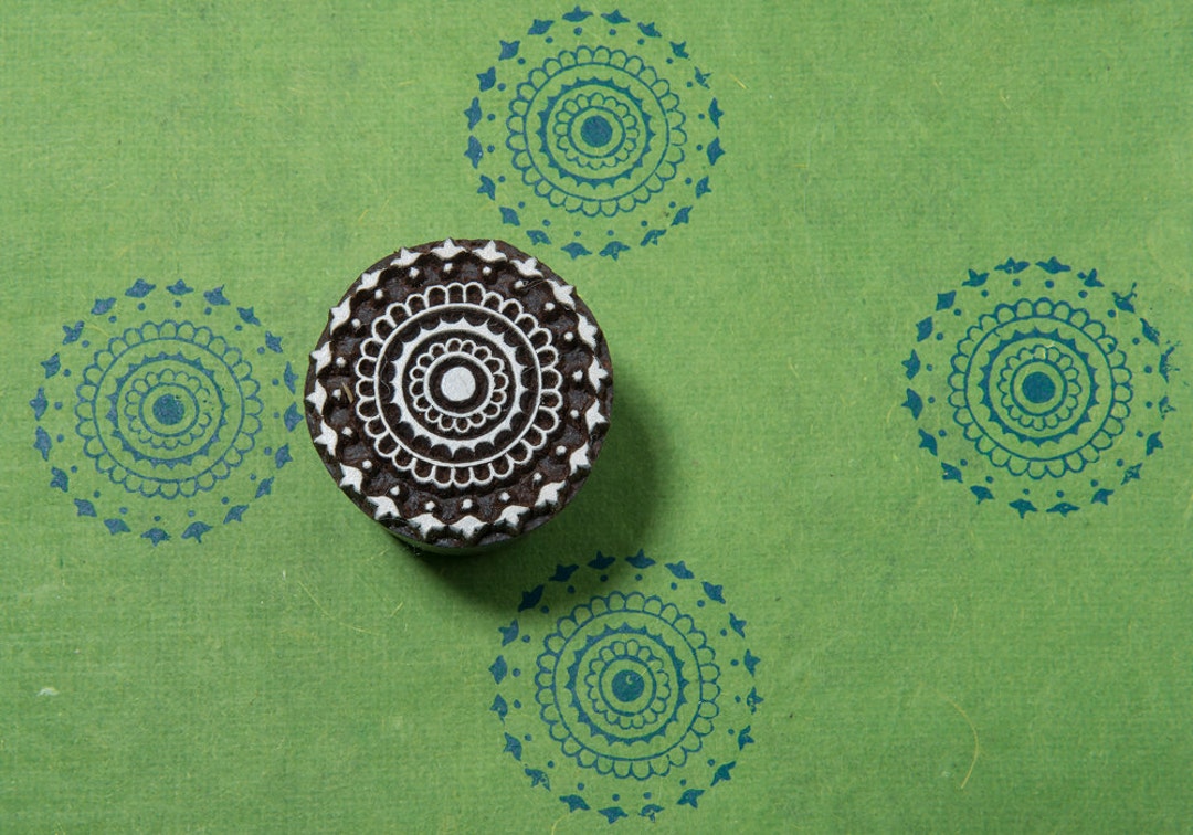 Rangoli Art 079, Wooden Printing Block - Etsy