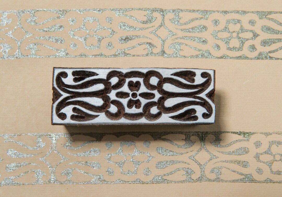 Block Print Pattern 075, Wooden Printing Block - Etsy