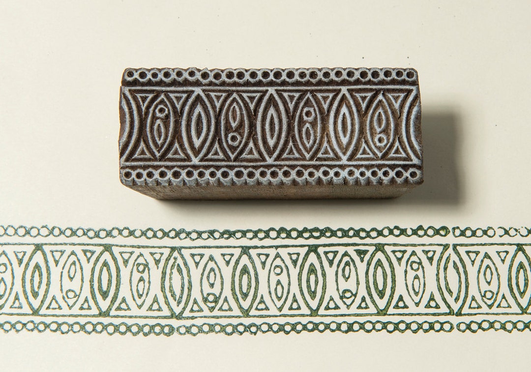 Wooden Printing Block Pretty Border - Etsy