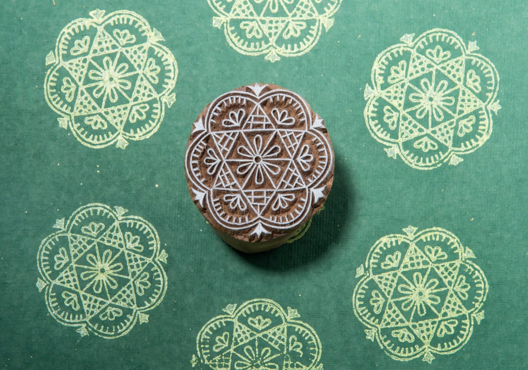 Rangoli 028, Wooden Printing Block - Etsy