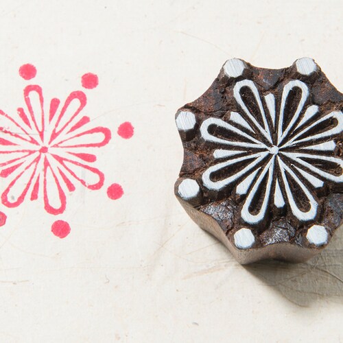 Simple Flower 035 Wooden Printing Block | Etsy