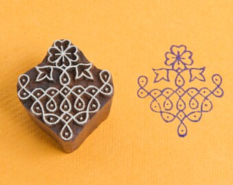 Rangoli Pattern Hand Crafted Wooden Printing Block | Etsy