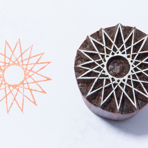 Star Pattern 248 Wooden Printing Block - Etsy