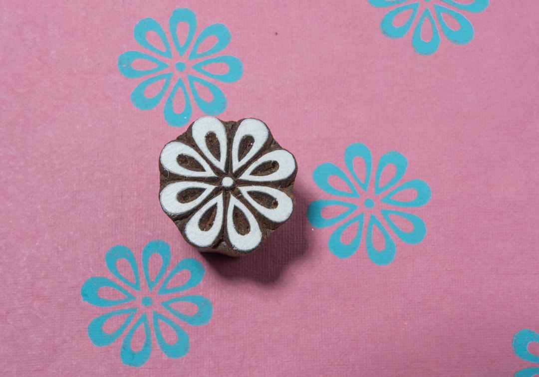 Simple Flower 035, Wooden Printing Block - Etsy