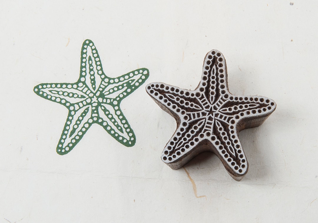 Starfish, Wooden Printing Block - Etsy