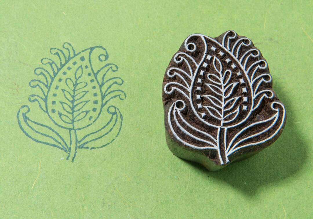 Paisley Pattern 258, Wooden Printing Block - Etsy